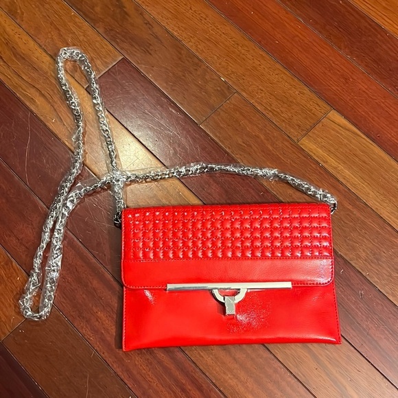 Lodis | Bags | Nwot Lodis Red Leather Envelope Clutch Crossbody With ...